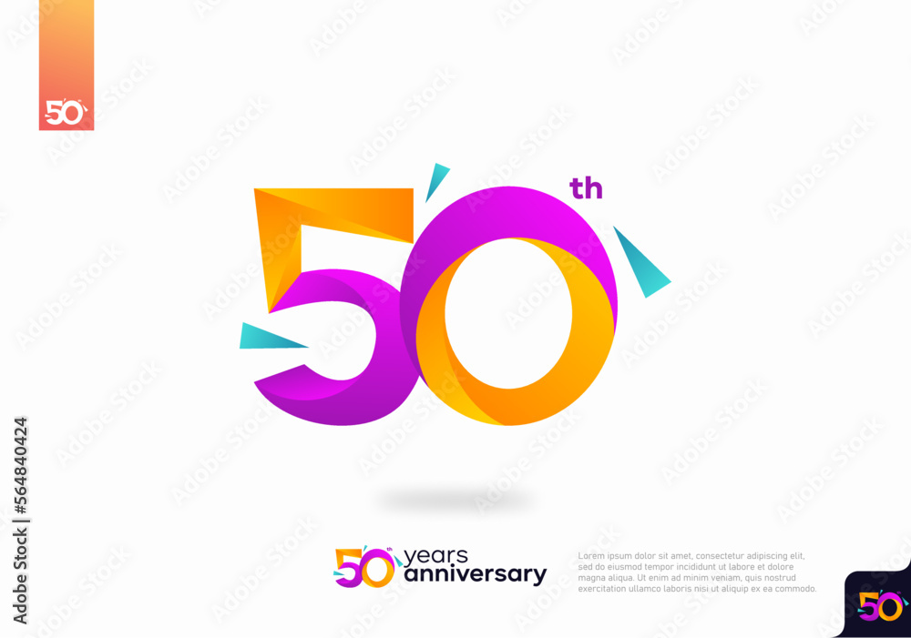 Number 50 logo icon design, 50th birthday logo number, anniversary 50 ...