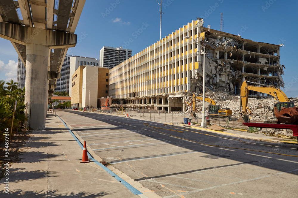 building demolition Stock Photo | Adobe Stock