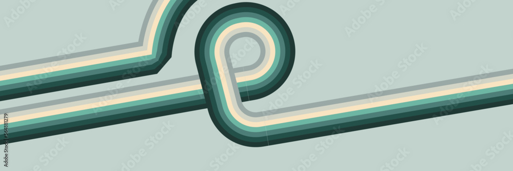 Retro geometric lines posters, 1970s style stripes prints. Fun abstract ...