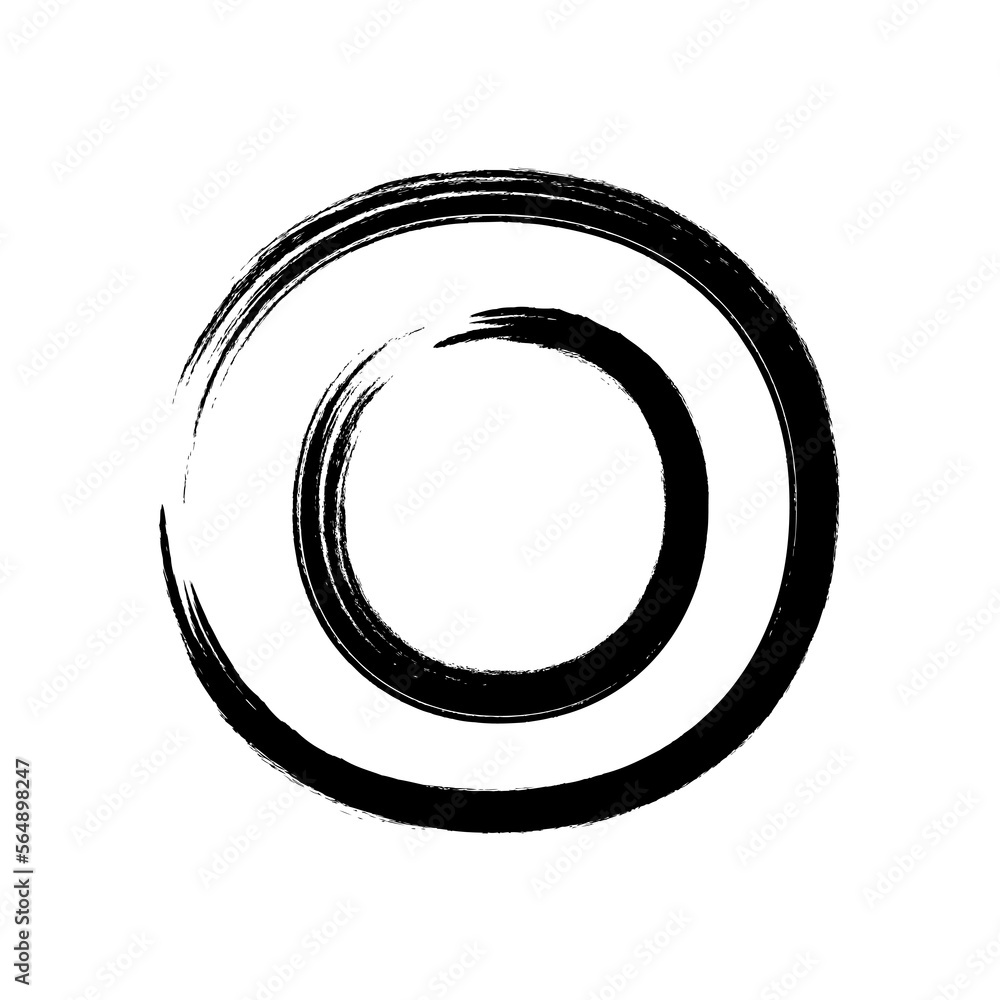 brush stroke hand drawn PNG image with transparent background O letter ...