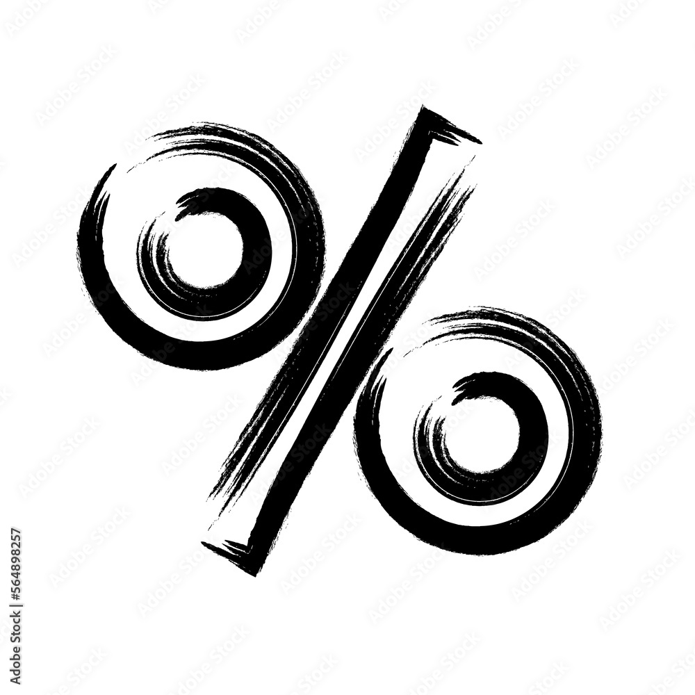 brush stroke hand drawn PNG image with transparent background percent ...