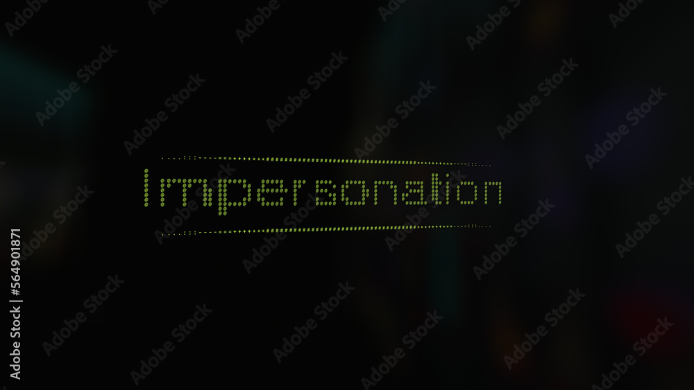 Cyber attack Impersonation (i.e. email spoofing) vunerability in text ascii art style, ASCII ...