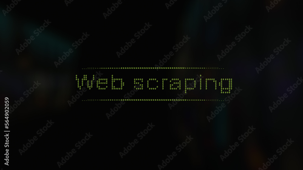 Cyber Attack Web Scraping Vunerability In Text Ascii Art Style Ascii Text Stock Illustration