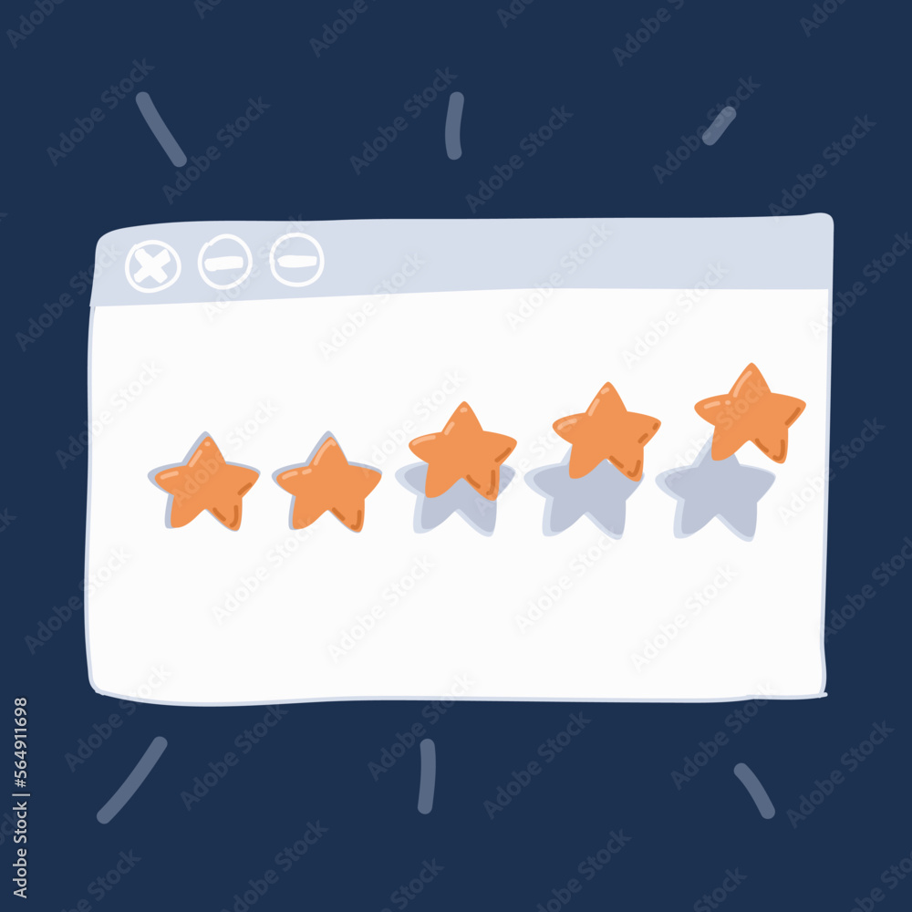 Vetor de Vector illustration of Customer review satisfaction feedback ...