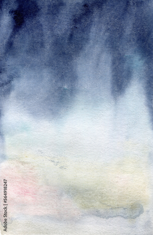 Pastel colors and dark blue watercolor background Stock Photo | Adobe Stock