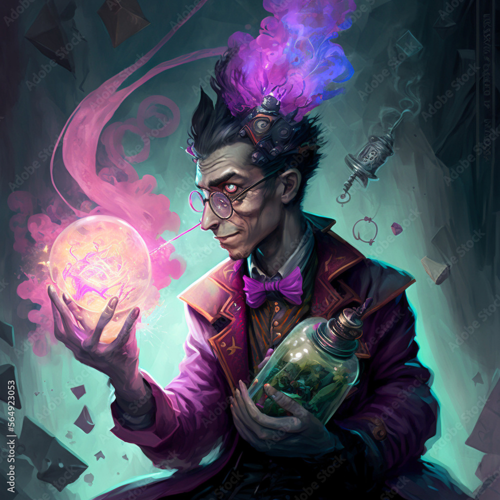 Magic Steampunk Illustration Stock Illustration | Adobe Stock