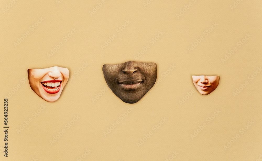 Communication concept. collage Stock Photo | Adobe Stock