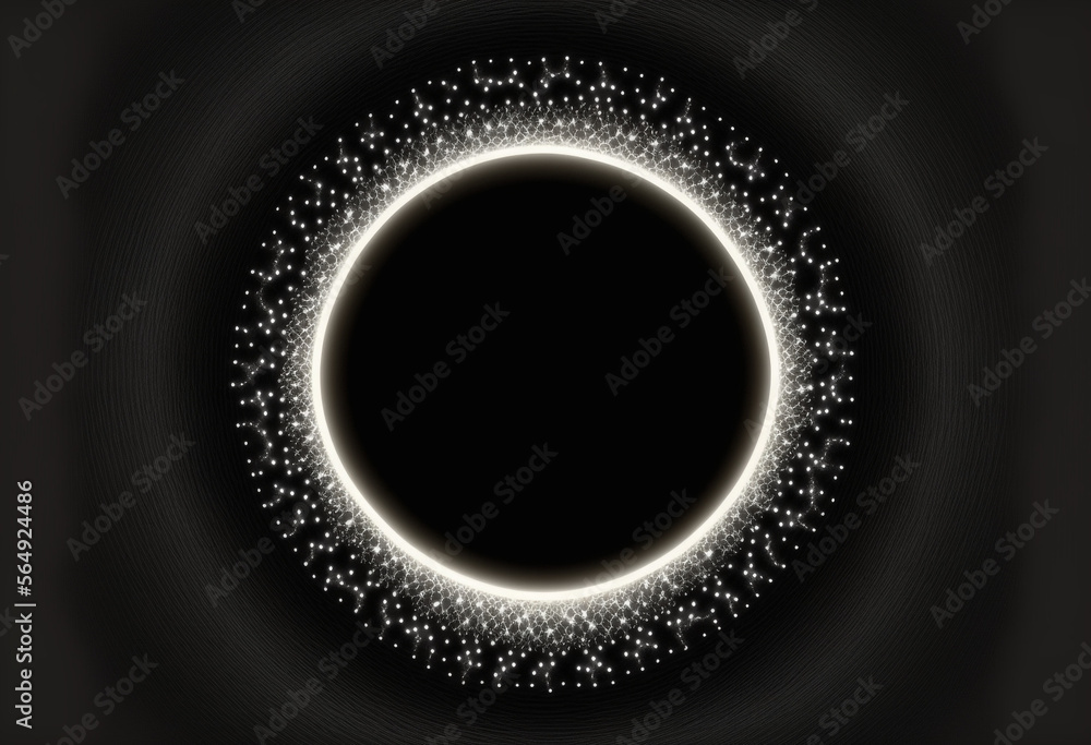 Ai-Generated Render of a Circular Illumination: A Bright Halo Glowing ...