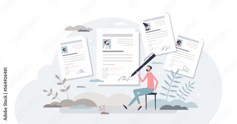 Job application or employment resume research for free vacancy tiny ...