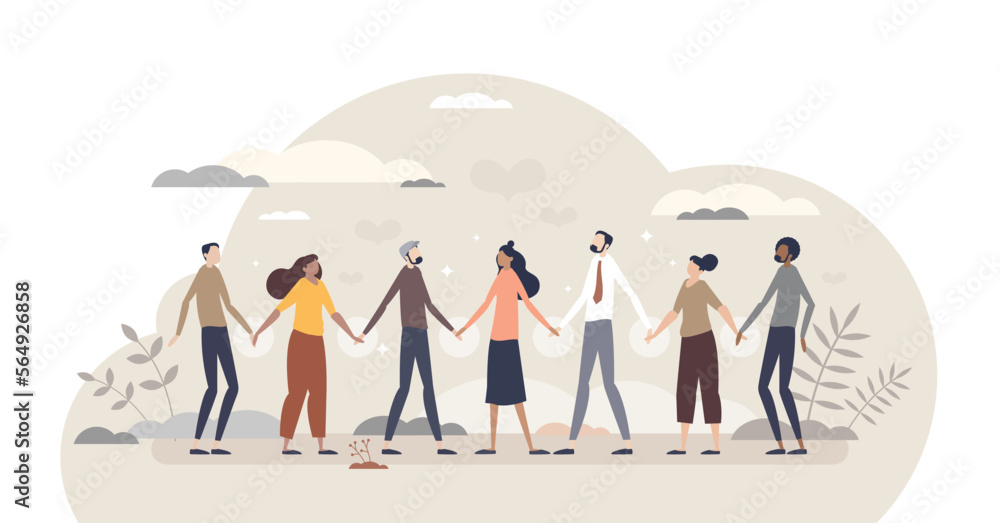 Solidarity and unity in different social ethnic groups tiny person ...