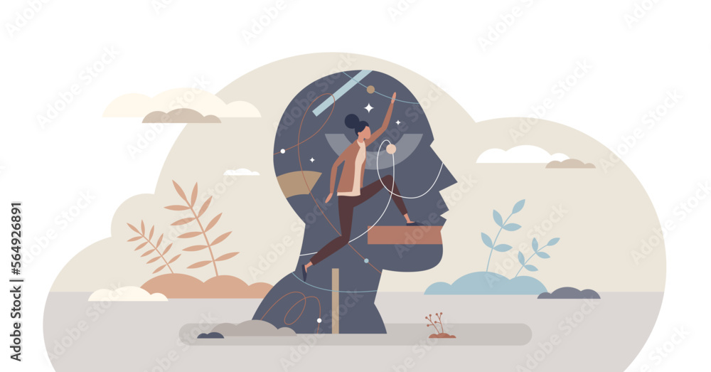 Subconscious mental processes with automatic thoughts tiny person ...