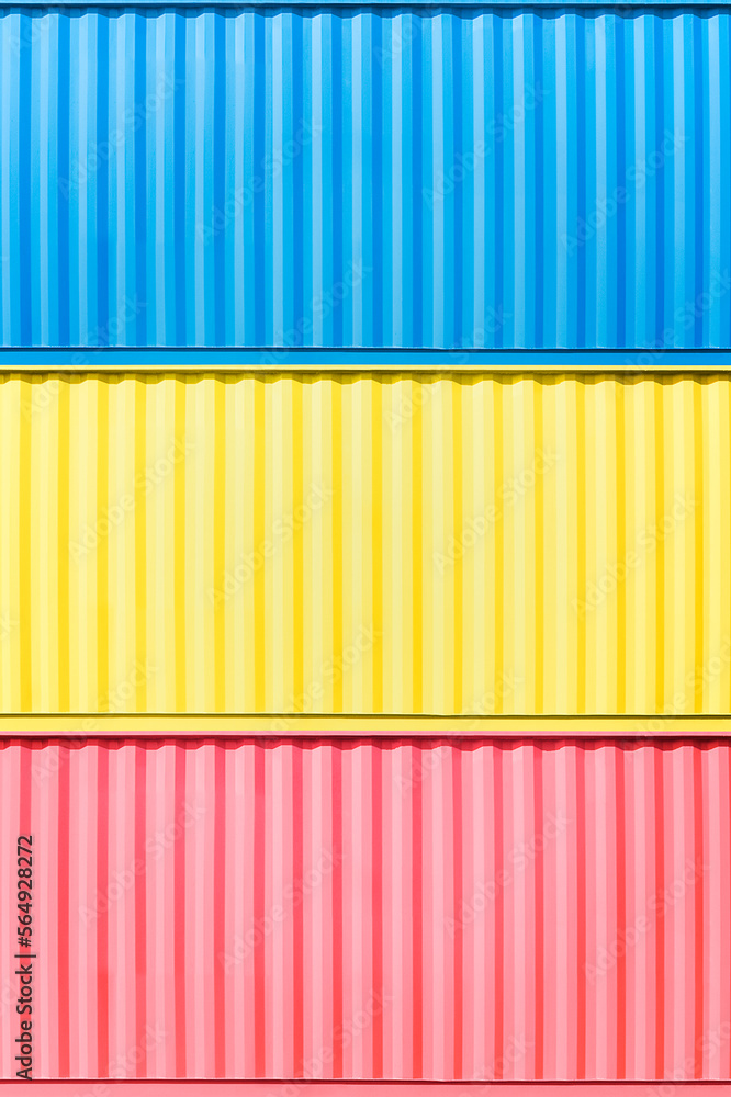 Colorful cargo container background. Stock Photo | Adobe Stock
