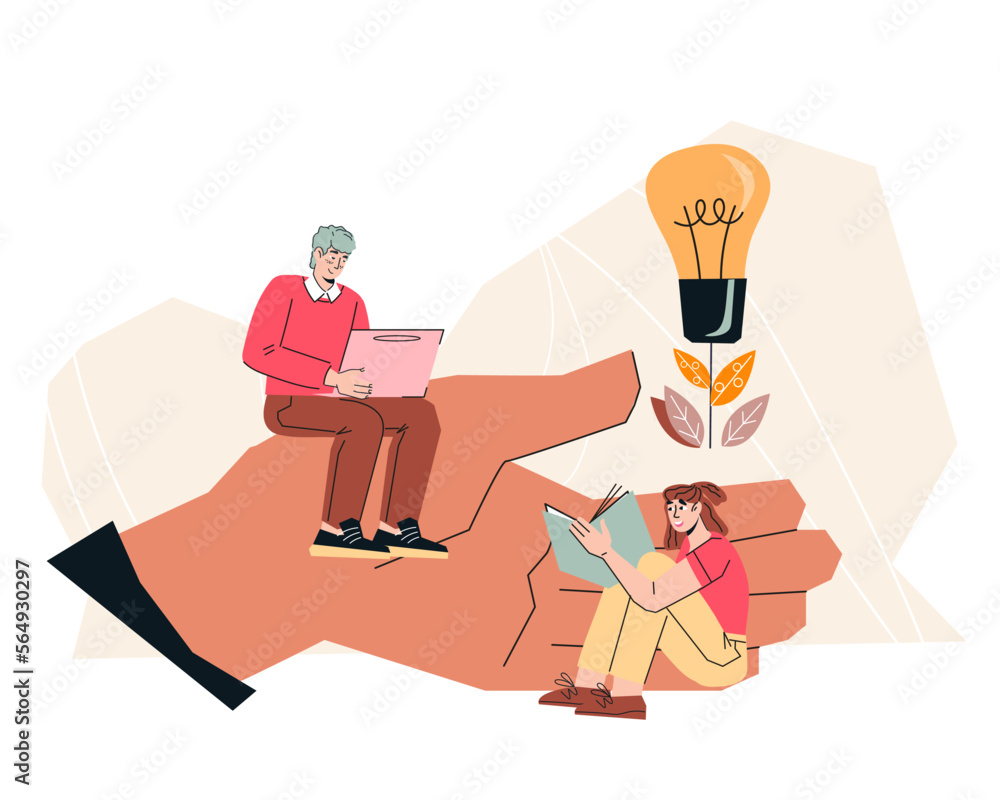 Employee skill growth and professional development benefits, flat ...