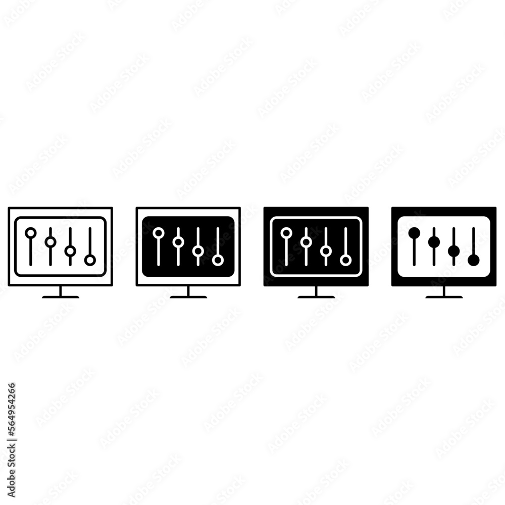 Settings icon vector set. Options illustration sign collection ... Settings icon vector set. Options illustration sign collection ...