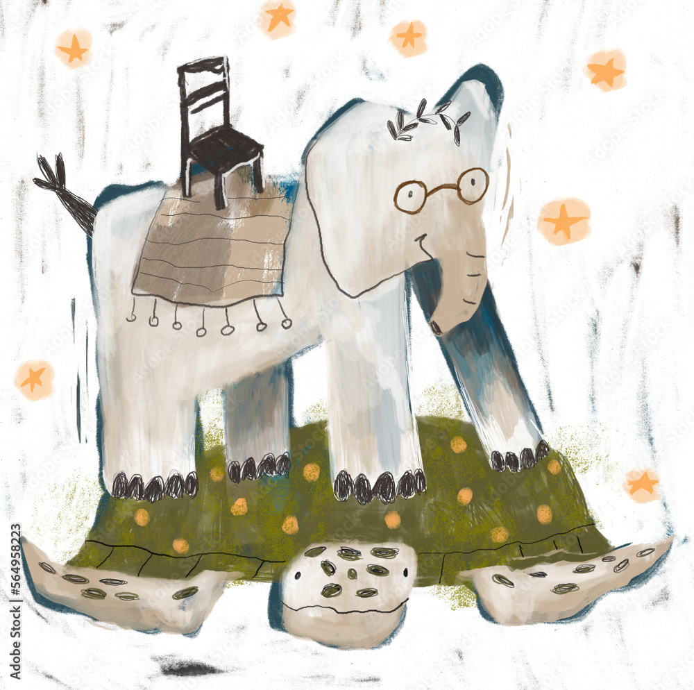 creation of earth legend Stock Photo | Adobe Stock