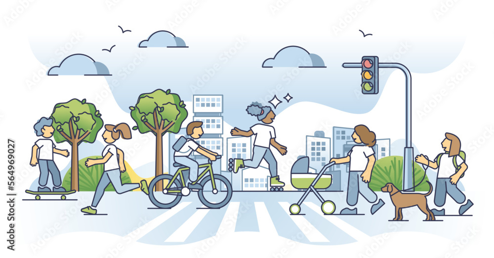 Active transportation with healthy activity for mobility outline ...