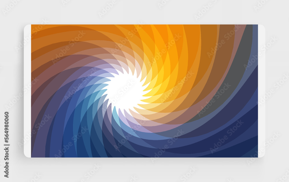 Abstract background with dynamic effect. Rotation and swirling movement ...