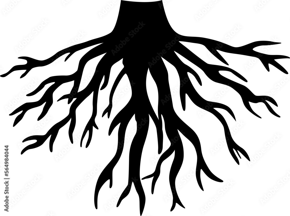 Tree Roots cut file, SVG , Cricut, Silhouette , Eps, PNG , Graphics ...