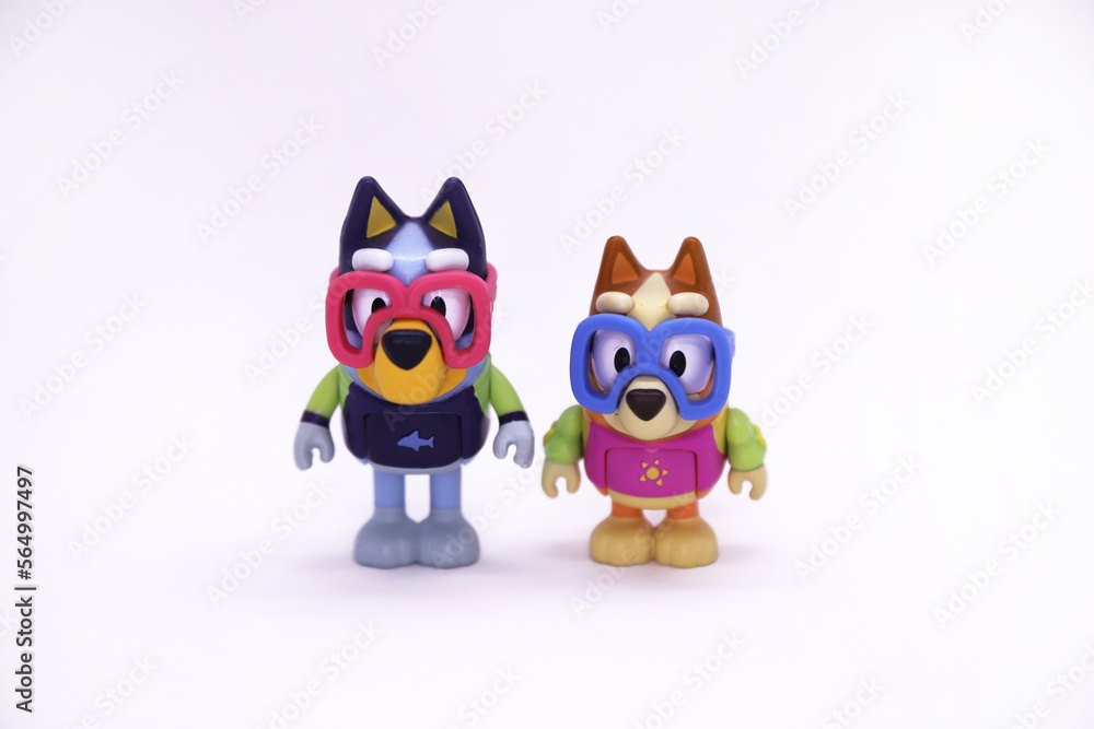 Bluey. Dolls from the television series for children. Cartoon for small ...