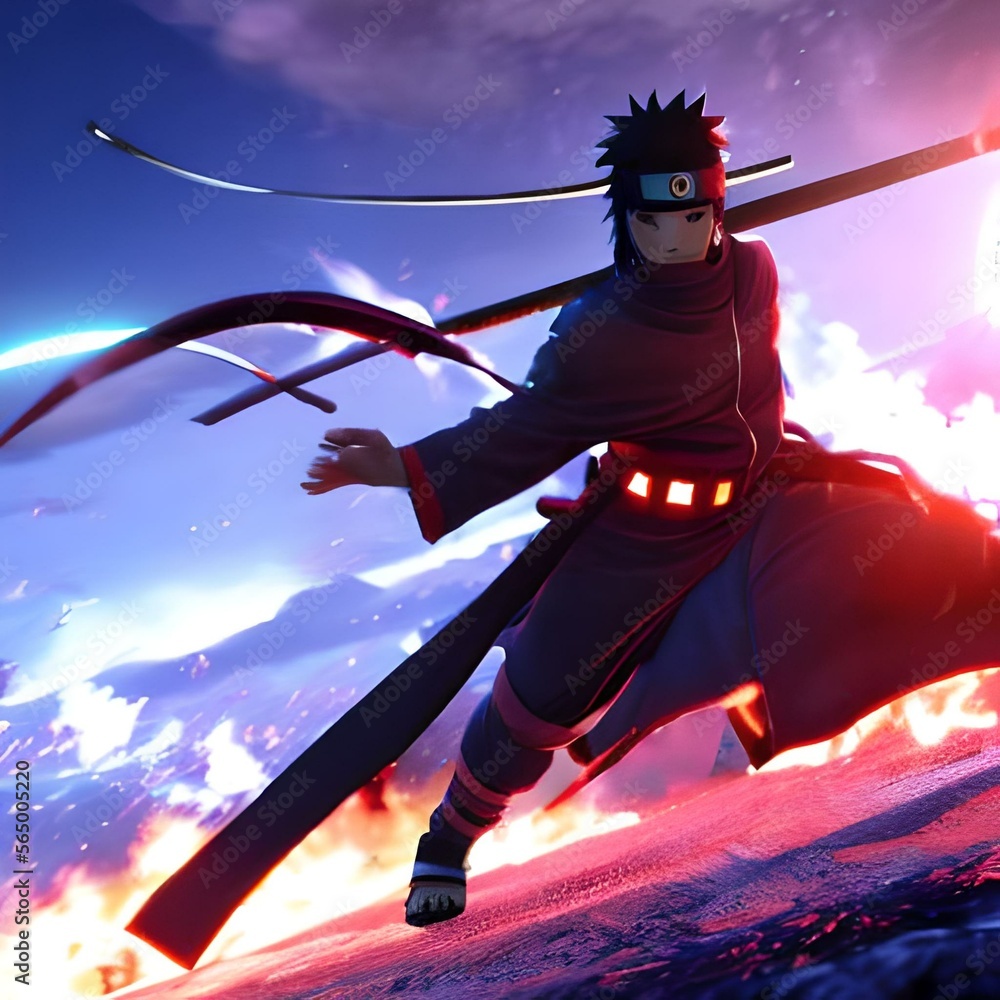 Ninja 4k, night time, moon, unreal engine, cinematic lighting Image ...