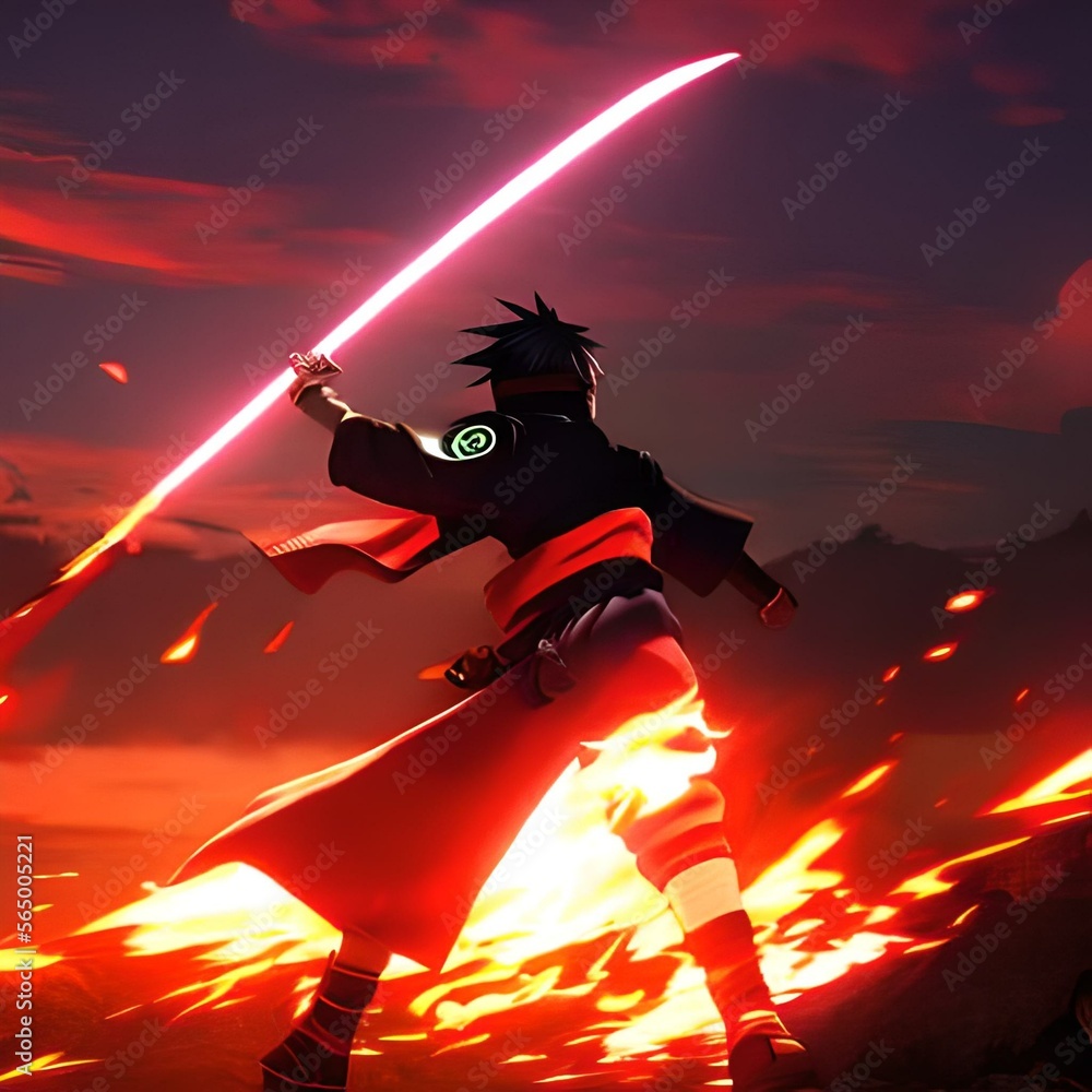 Ninja 4k, night time, moon, unreal engine, cinematic lighting Image ...