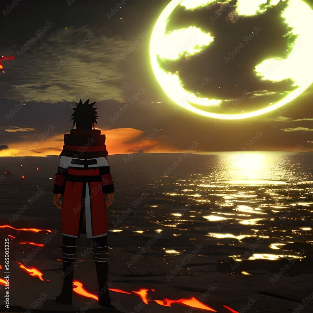 Ninja 4k, night time, moon, unreal engine, cinematic lighting Image ...