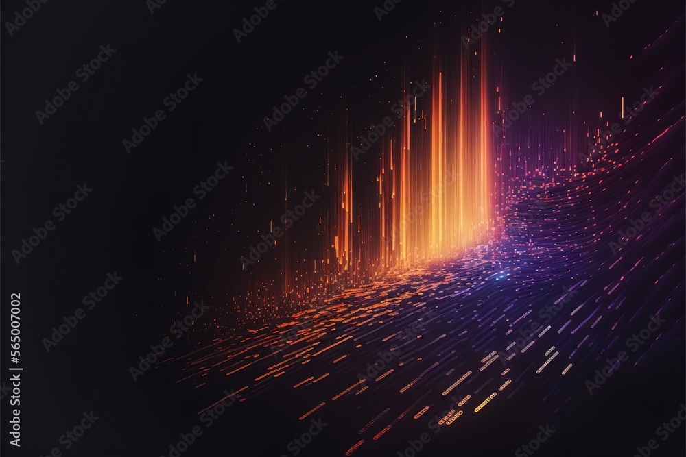 Data flow abstract background, Ai conceptual background. Generative AI ...
