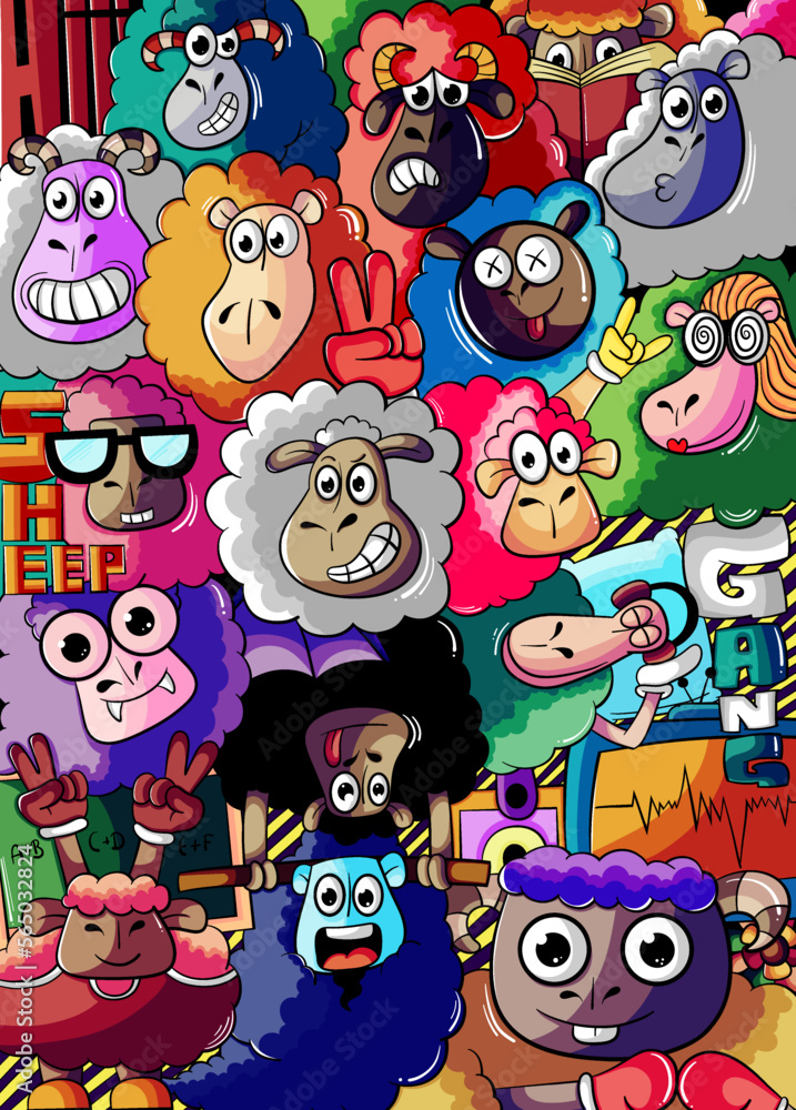 Doodle art. vector clip art illustration of doodle art. Stock Vector ...