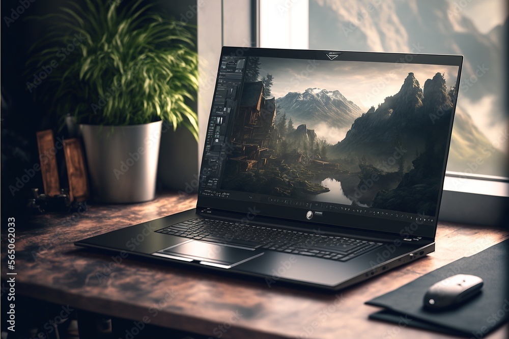 Abstract Electronic gaming laptop Background, Technology Office ...