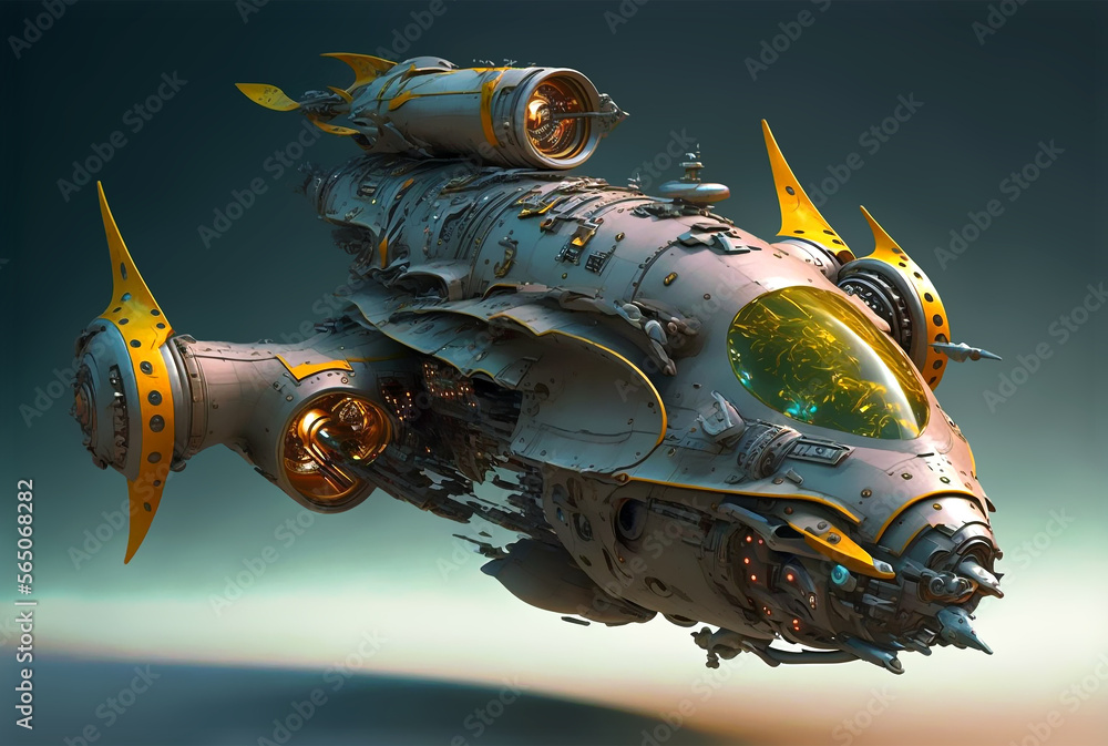 Dieselpunk Spaceship