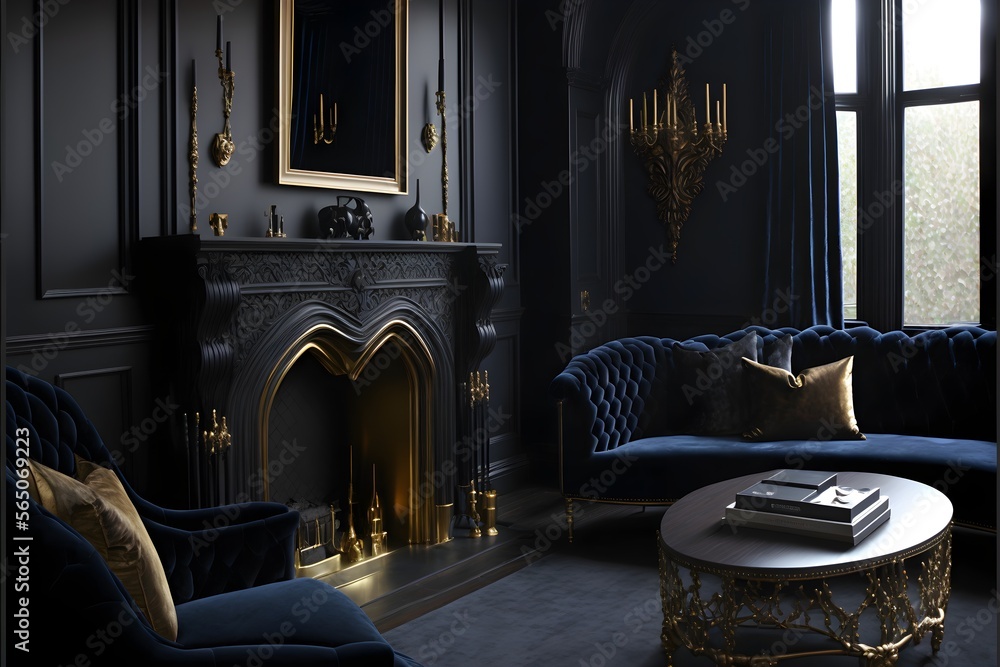 Gothic Meets Contemporary living room, mix of traditional and ...