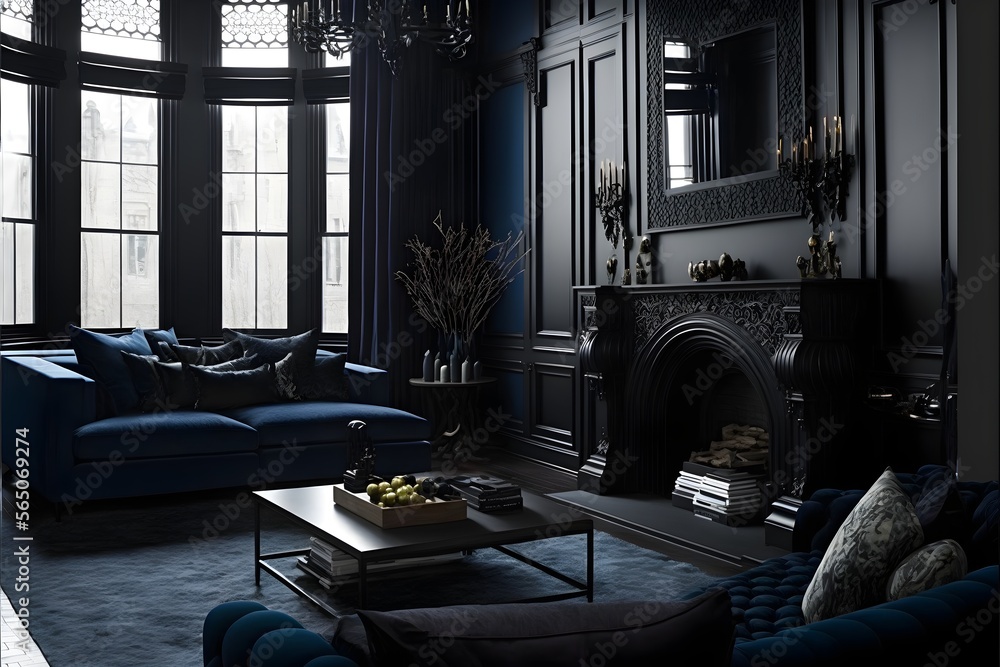 Gothic Meets Contemporary living room, mix of traditional and ...
