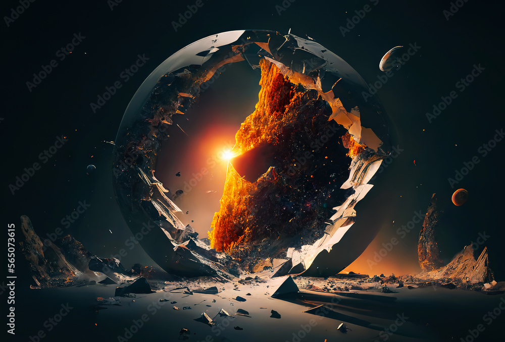 Strange physics of distant worlds in universe. Collapse of 4d space in ...