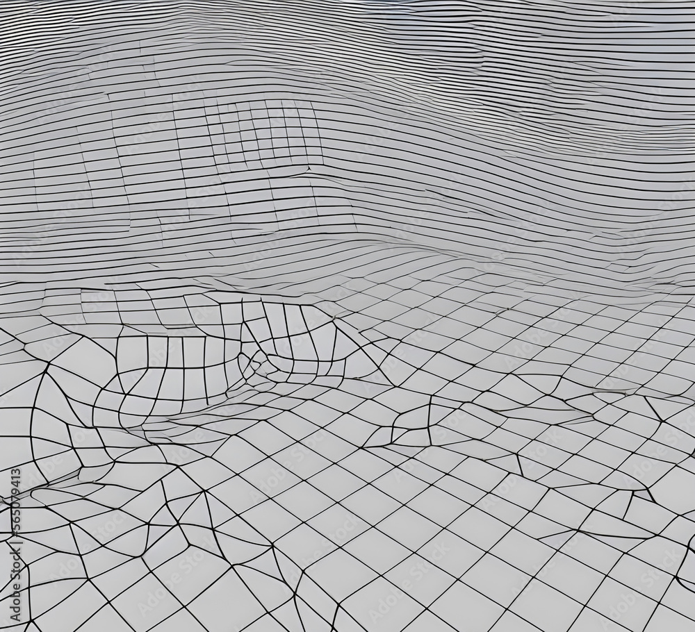 Digital elevation model DEM of terrain, made with generative AI ...