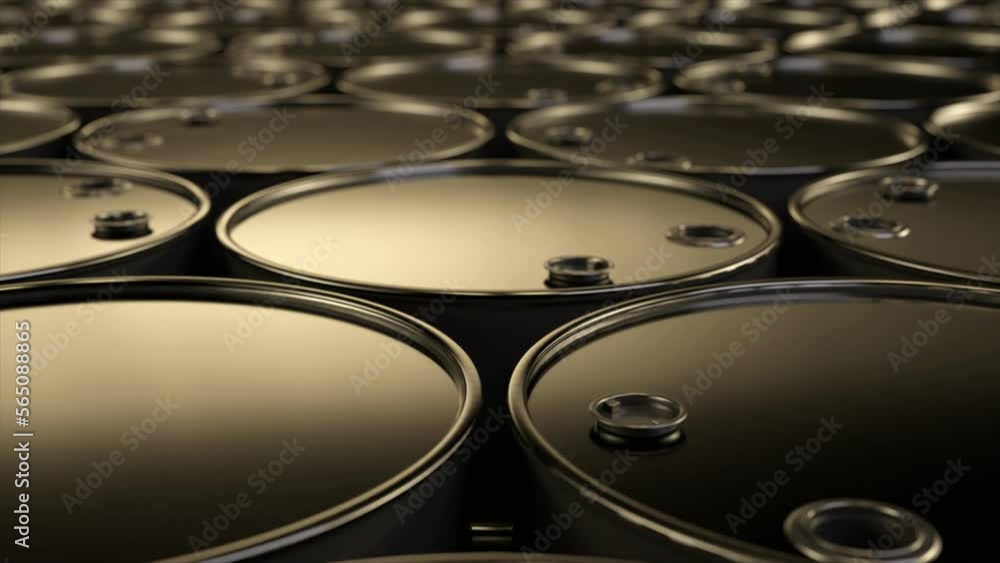 Barrels of oil and toxic combustible poisoning next to each other ...