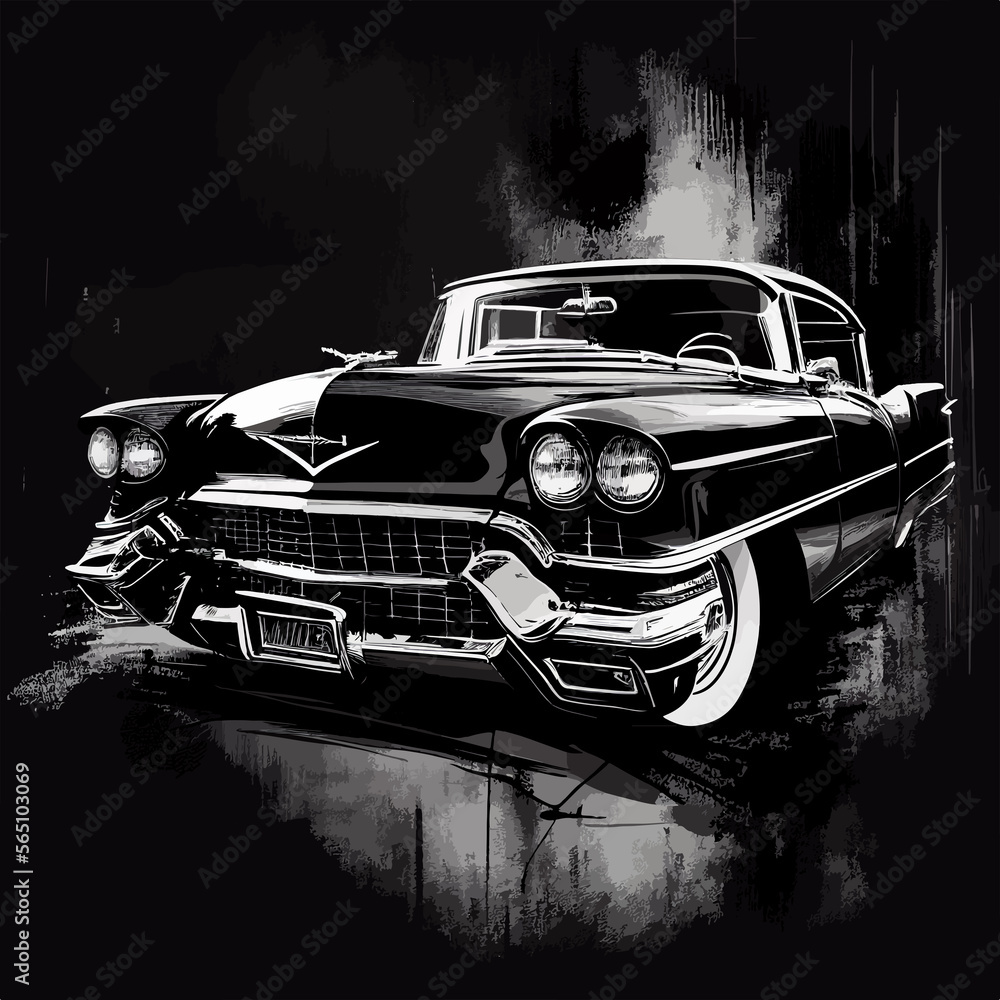 Classic Car Cadillac Logo Stock Illustration | Adobe Stock
