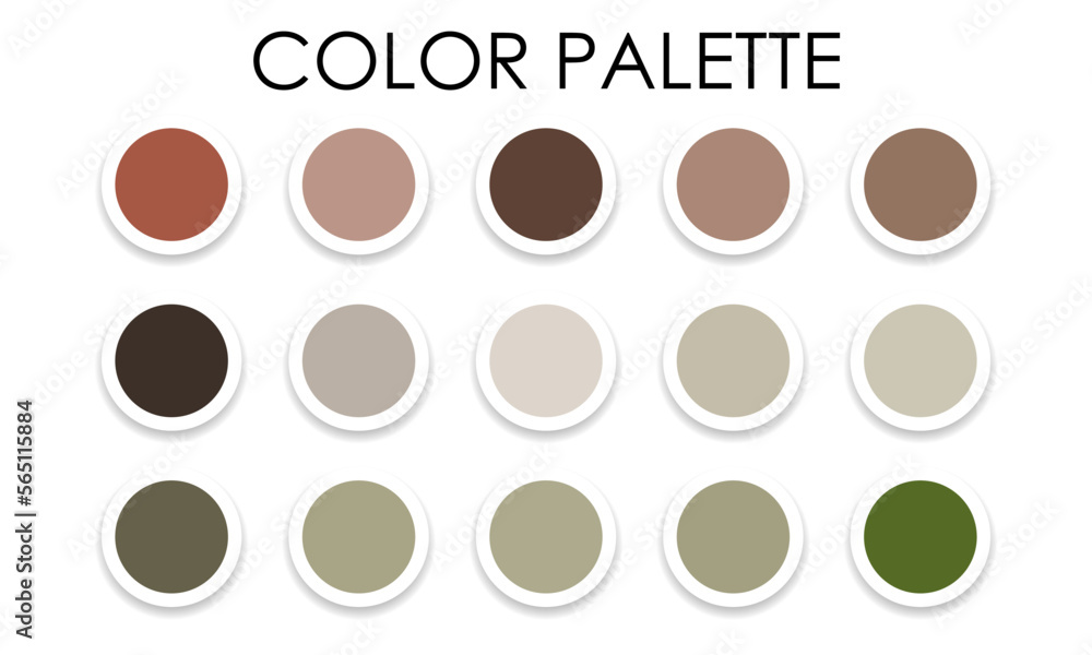 Universal color swatches. Color palette. Vector illustration Stock ...