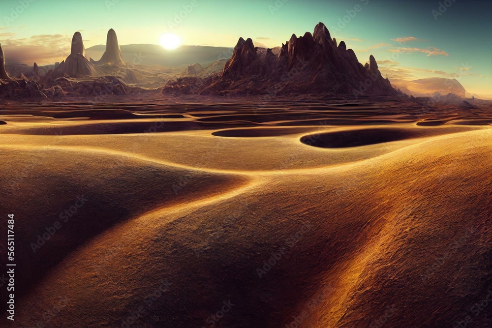 alien landscape. HDRI . equidistant projection. Spherical panorama ...