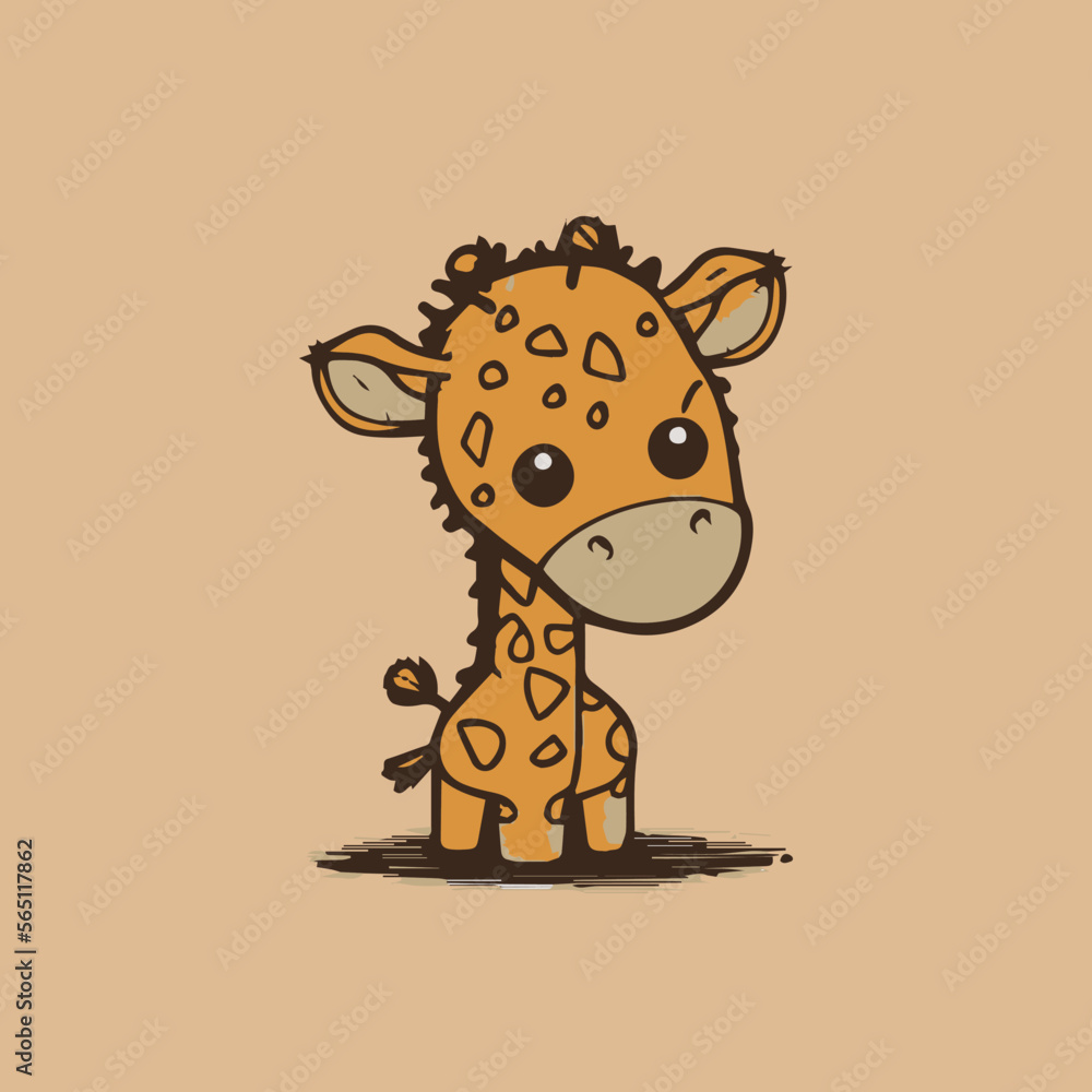 Drawings Of Cute Baby Giraffes