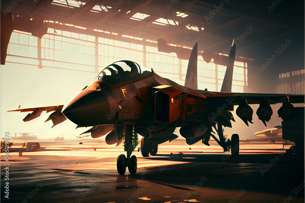 Ilustração do Stock: Subtle multifunctional fighter-bomber, fifth ...