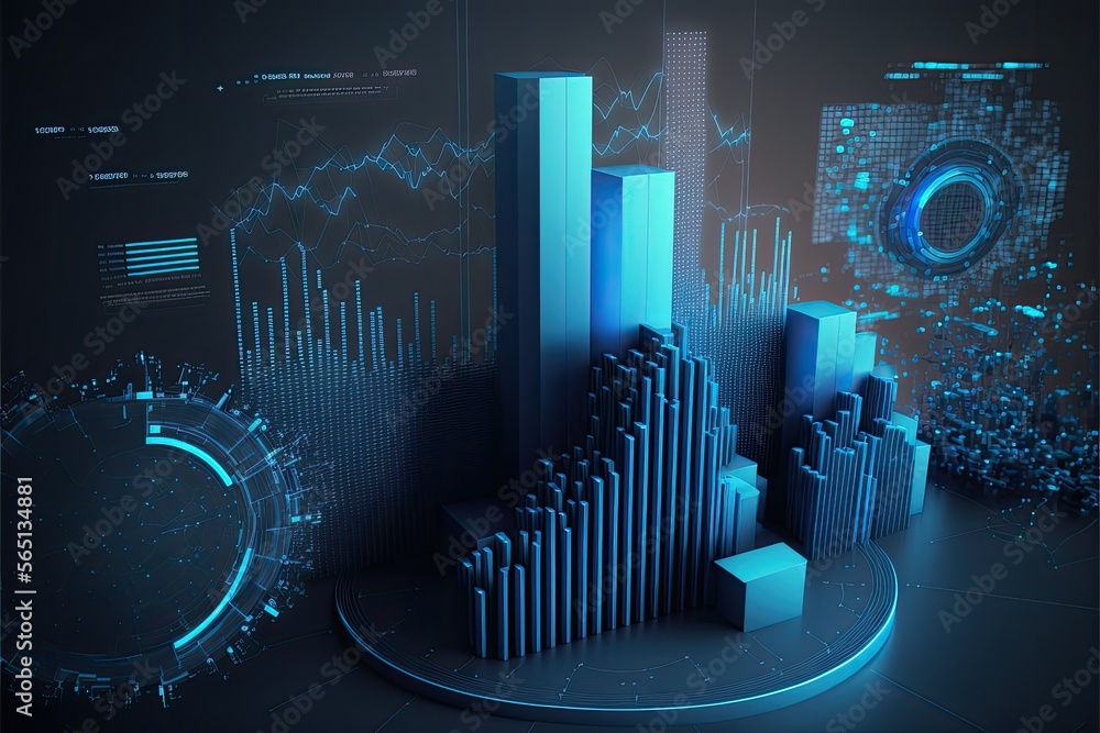 Charts Background for presentations - Created with generative ai ...