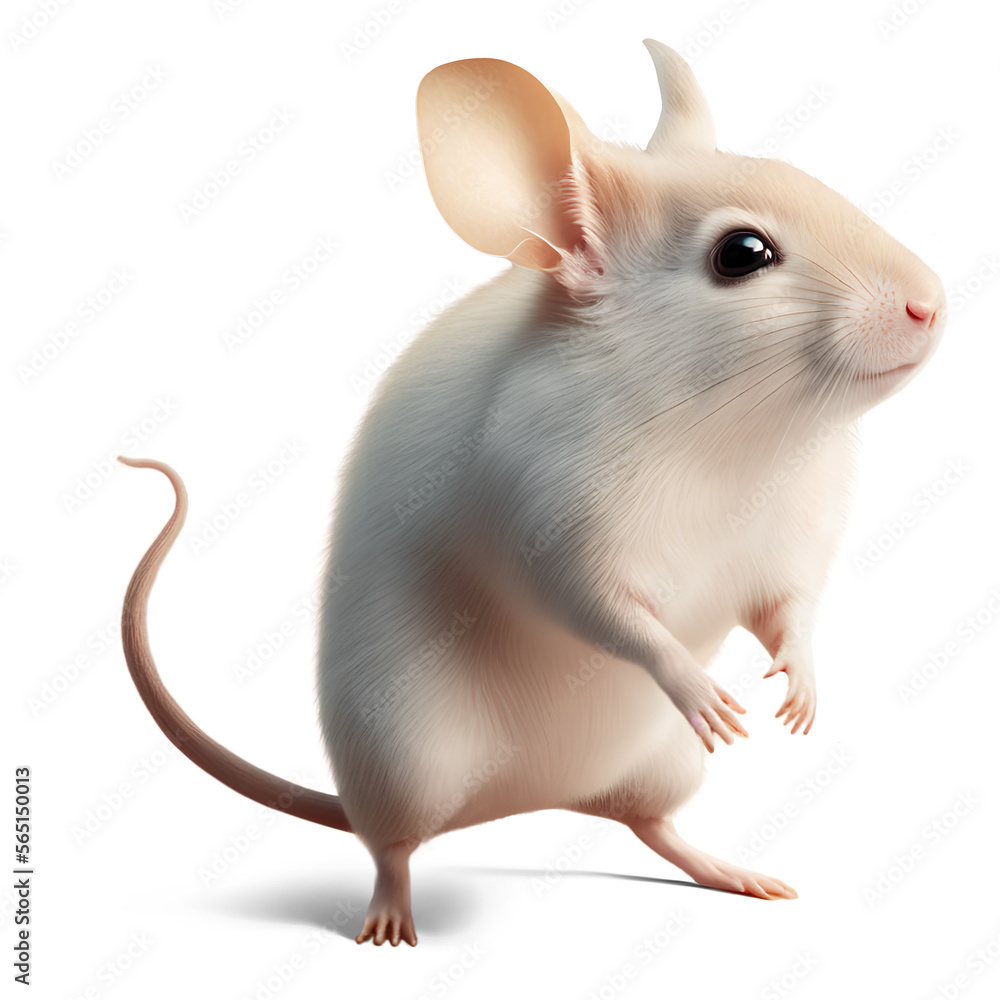Mouse standing up, isolated on transparent background. Generative AI ...