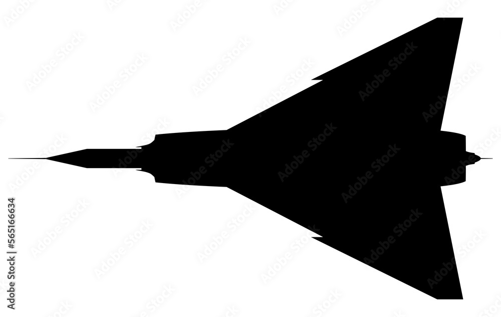 Simple illustration of fighter jet (Avro Arrow). Line art, clipart ...