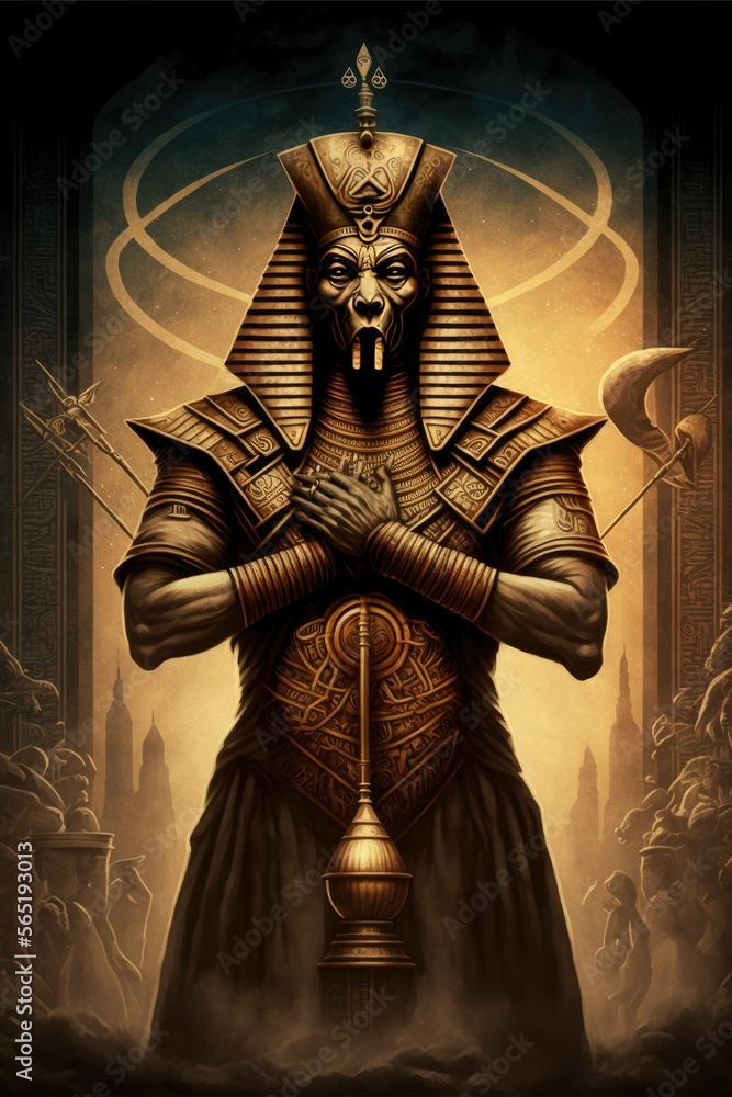 Ai Generated Image of Egyptian God Amun Ra, Ancient Egyptian Deity Ra ...