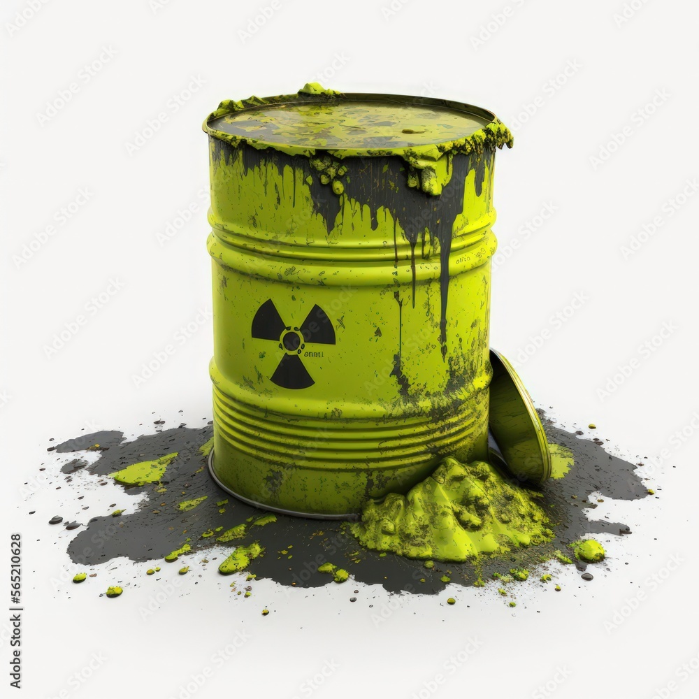 Toxic Waste Barrel Spilled