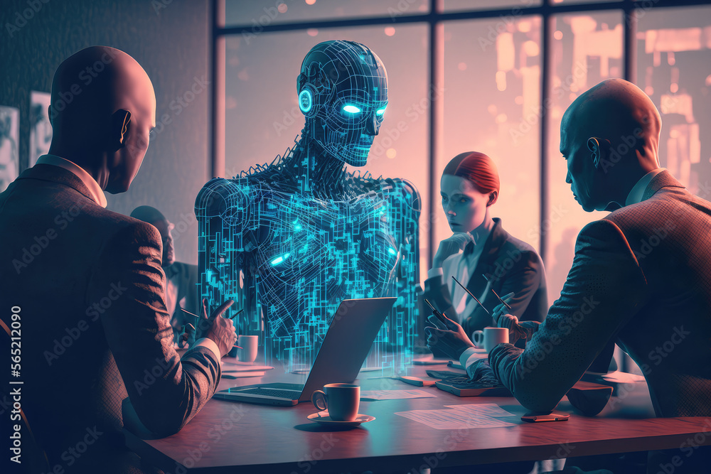 group of people in a meeting discussing the integration of OpenAI's ...