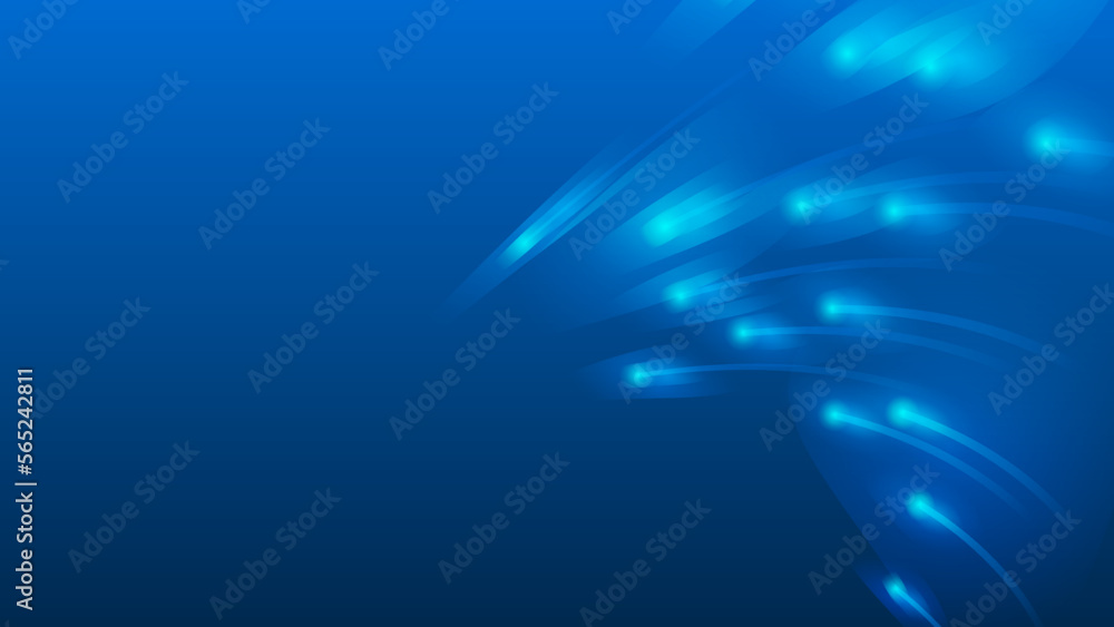 Blue digital background with sparkling blue light particles and areas ...