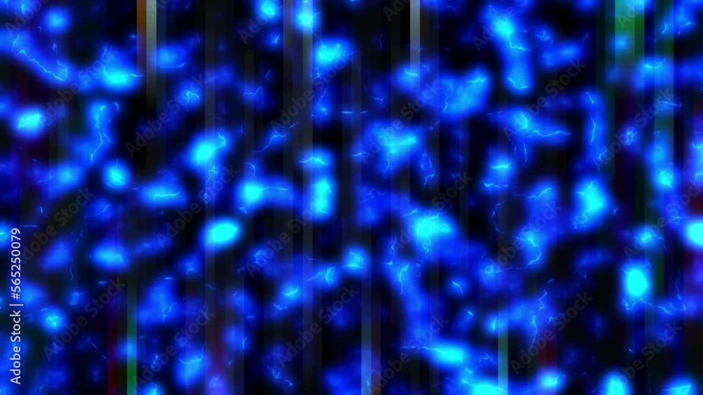 Blue electric glow animation background. 4k resolution 2D backdrop ...