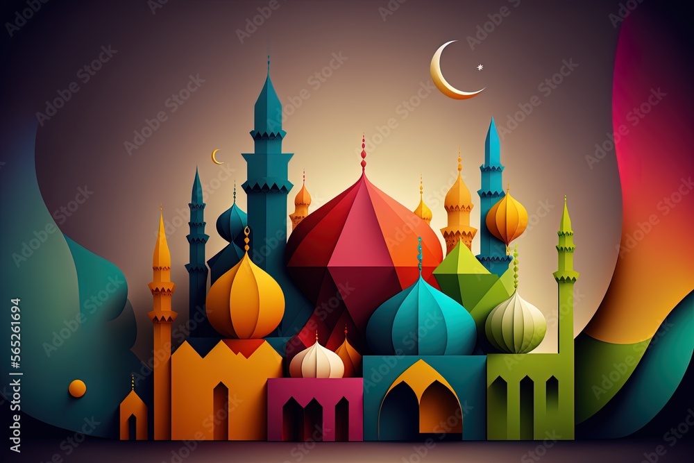 Islamic background with empty copy space good for a special event like ...