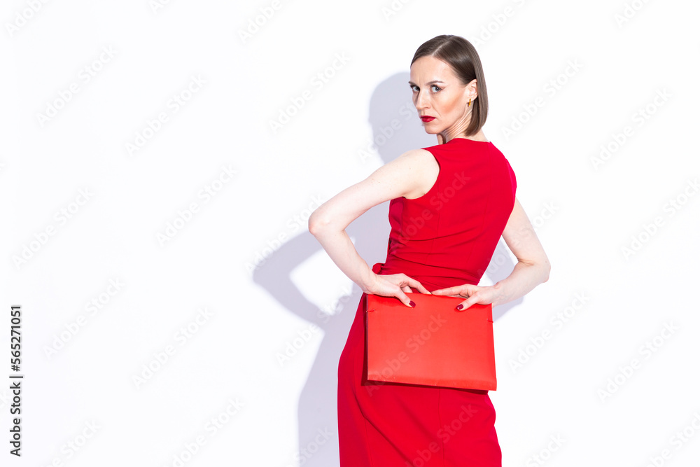 Sensual Portrait of Winsome Concentrated Confident Caucasian Business ...